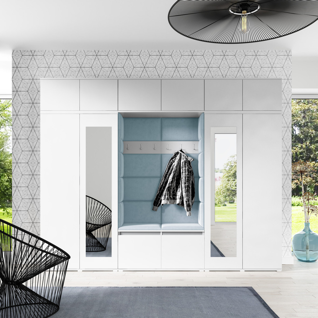 Előszoba fala AMI 17 Kék Fehér - SG Butor