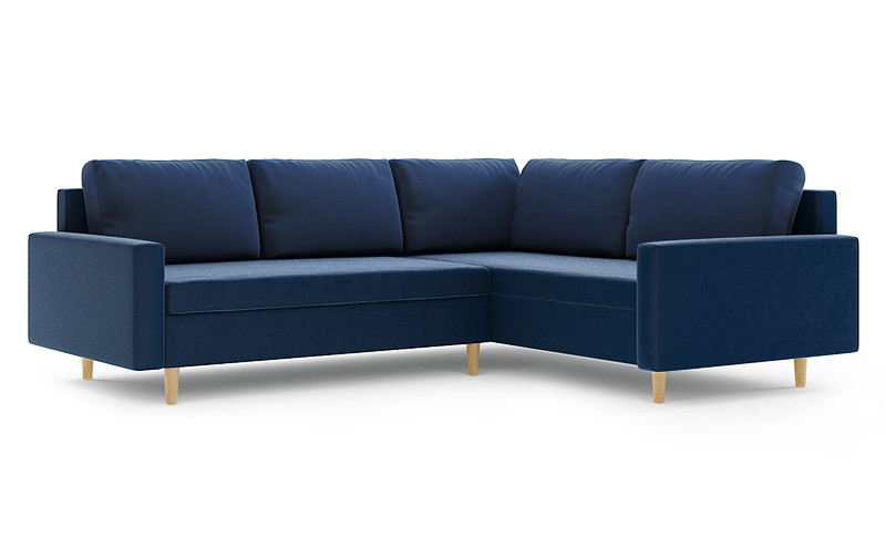 BELLIS II kinyitható sarokkanapé Jobb Kék - SG Butor