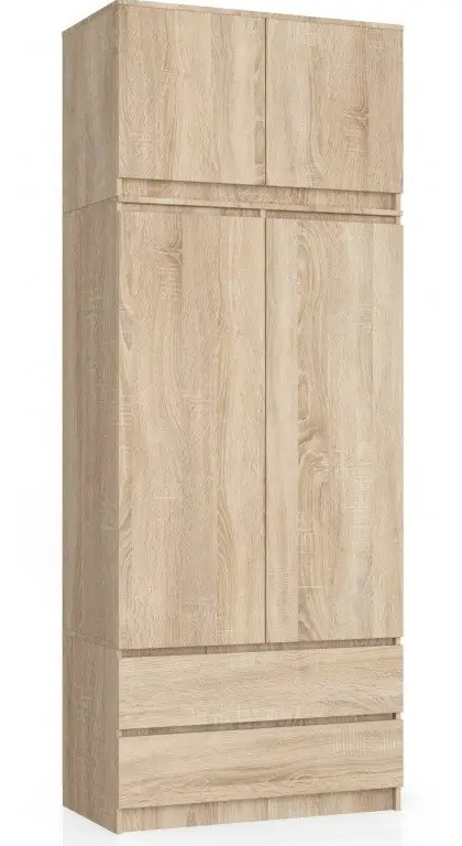 S90 Szekrény felső tárolórésszel sonoma tölgy - SG Butor