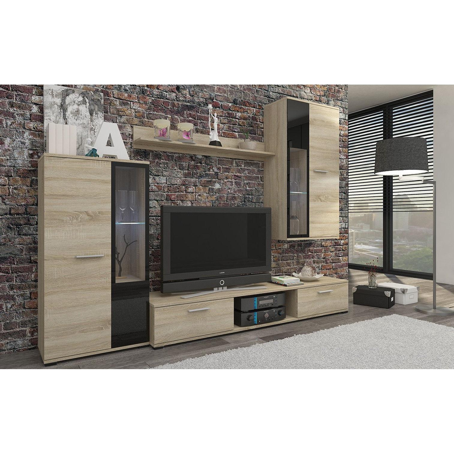 OSKAR Nappali fal (sonoma tölgy) - SG Butor